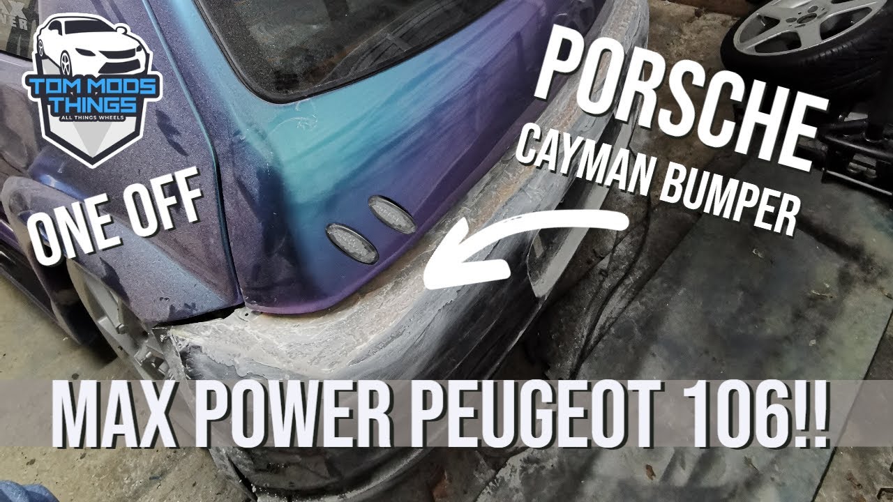 *Porsche bumper on a Peugeot 106* Max Power Peugeot 106 Build - YouTube