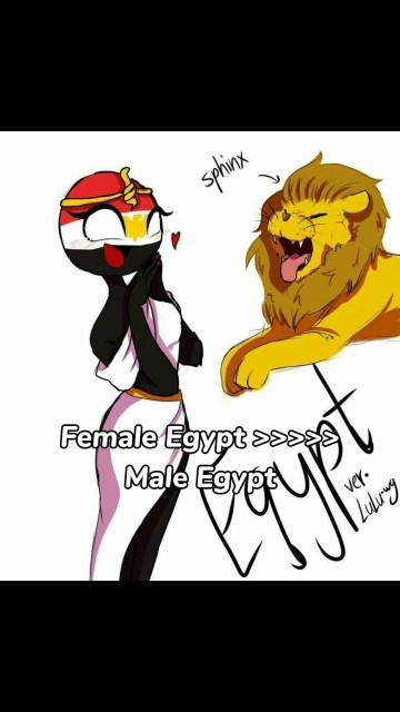 Okay, but female Egypt is so pretty 🇪🇬🎀🩷 #countryhumans - YouTube