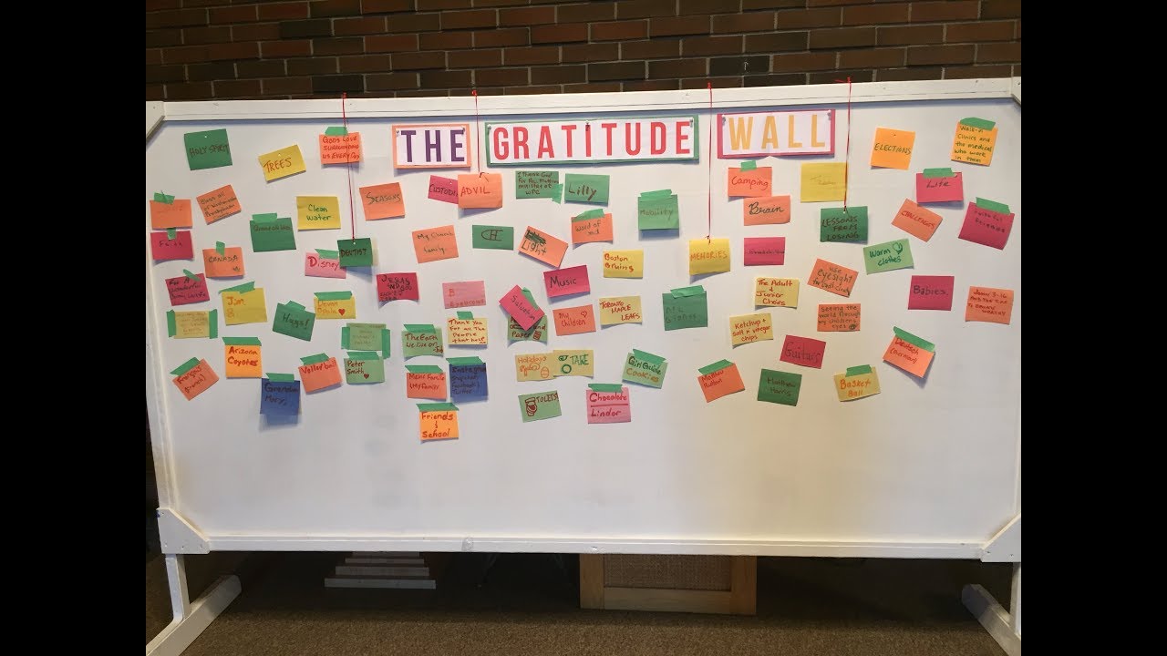 The Gratitude Wall - YouTube