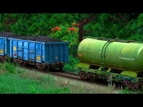 COAL WAGON COUPLING OIL TANKER TRAIN | BUMPY RAILROAD | Train Simulator | Railworks | NTG GAMING