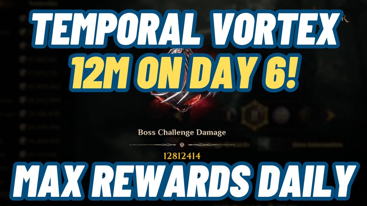 Temporal Vortex Day 6 12M DMG! | Everyone is playing this TEAM NOW! 🐉 ...