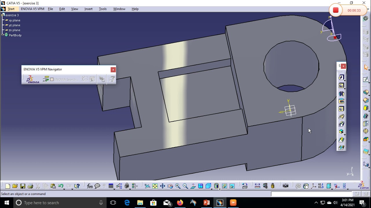3D modeling and automatic drafting using CATIA V5 for beginners - YouTube