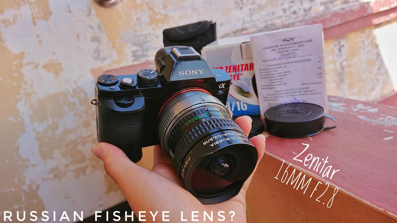 Zenitar 16mm f2.8 fisheye lens overview KMZ version (canon eos mount ...