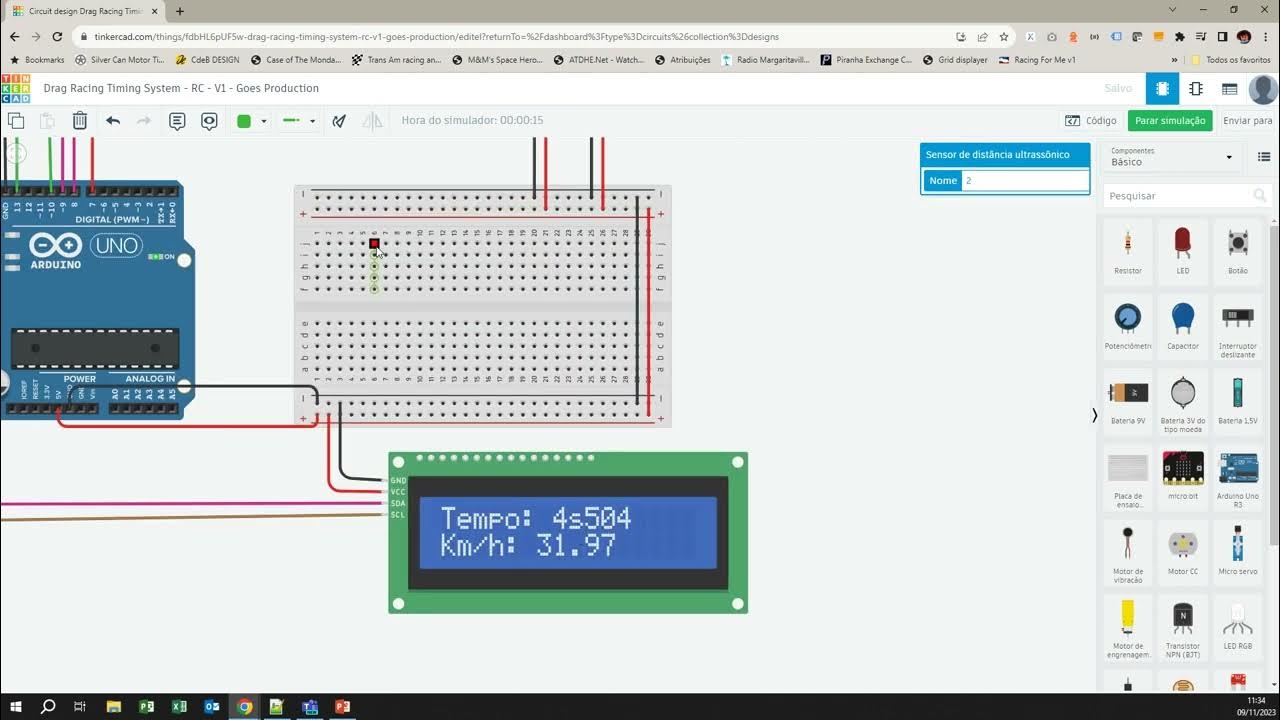 Drag Racing Timing System - RC - V1 - Arduino - YouTube