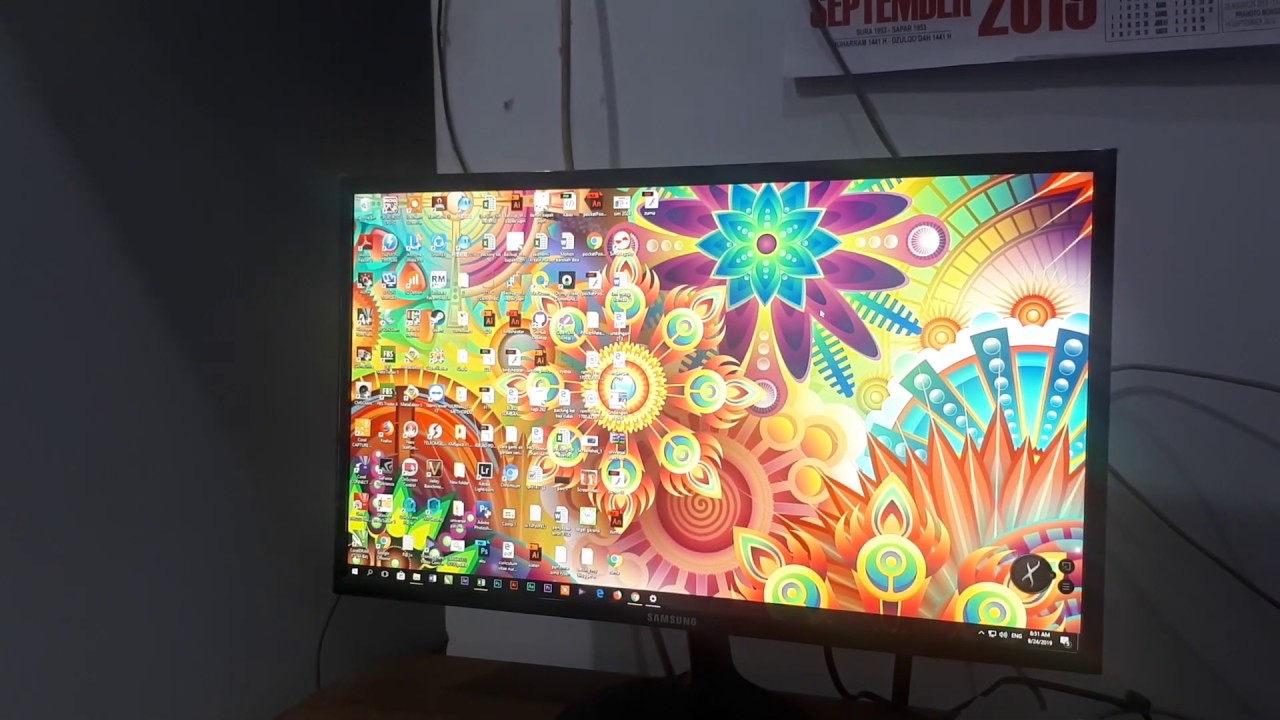 unboxing monitor samsung 24 inch sf350 - YouTube