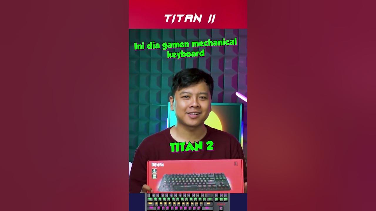 Keyboard Gaming Mechanical GAMEN Titan II - YouTube