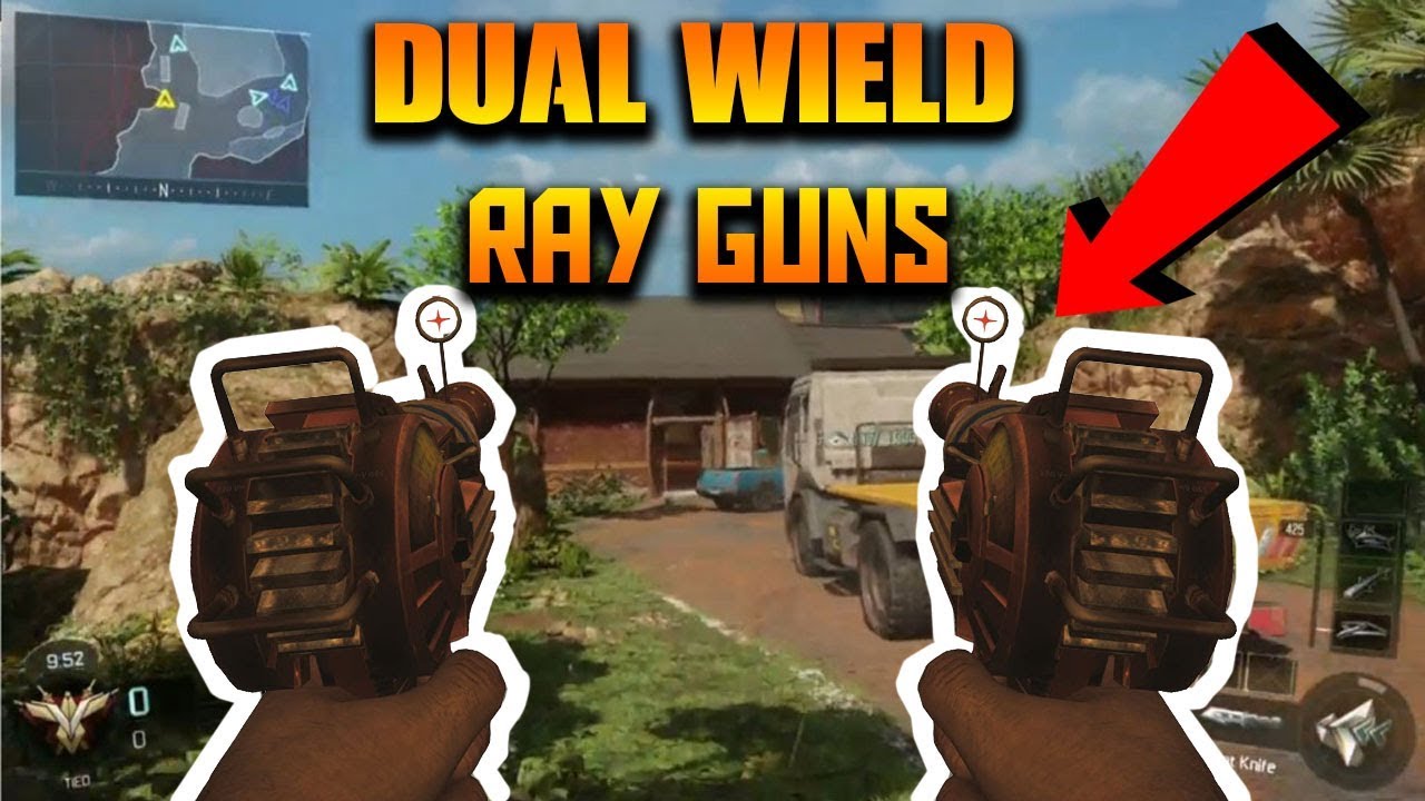 DUAL WIELD RAY GUNS "challenge" - crazy zombie game when both players ...