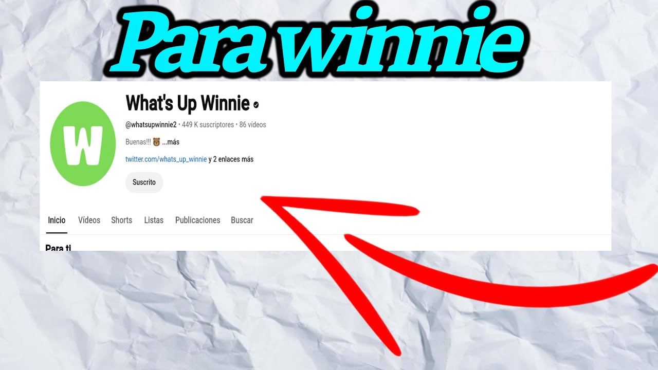 Para What's up winnie... - YouTube