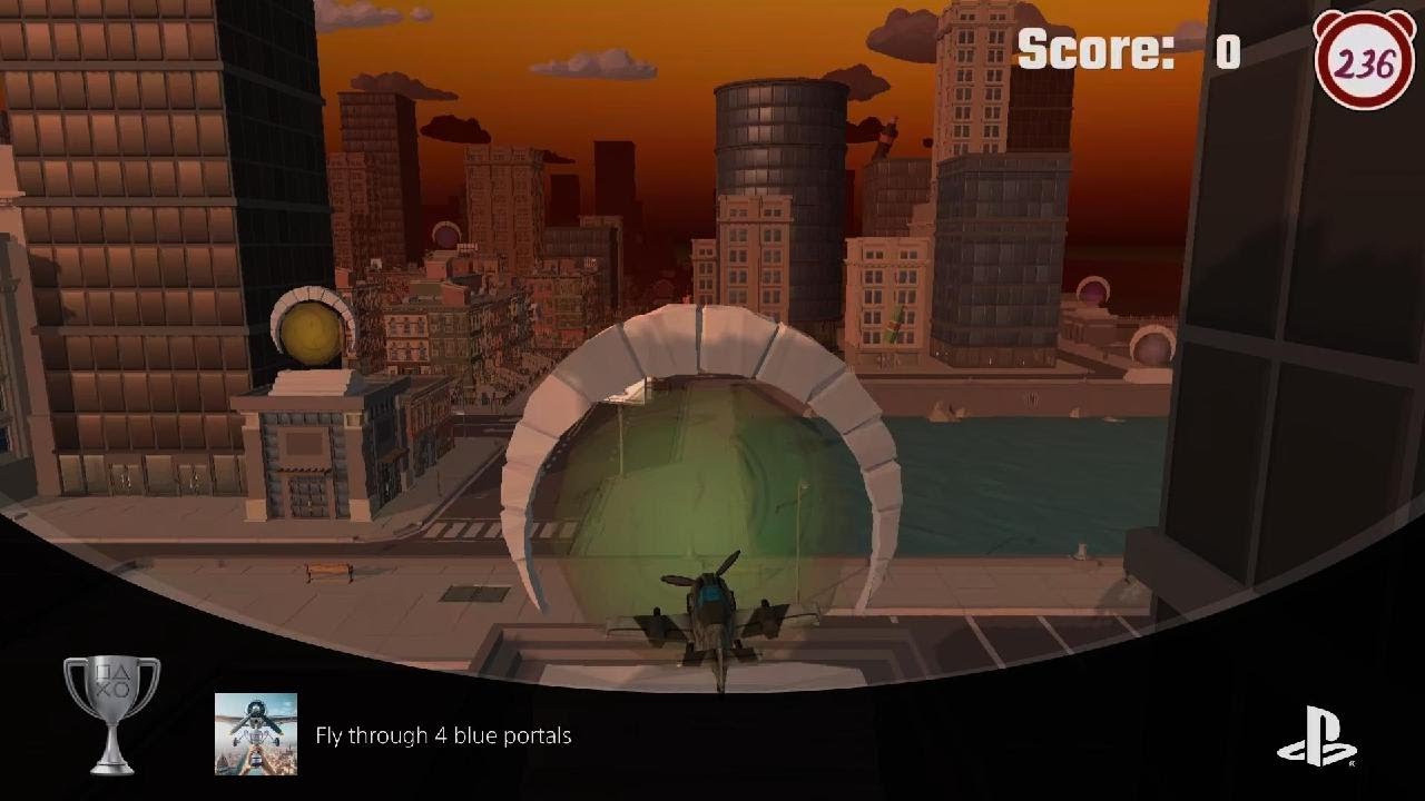 Cazzarion: Portal Pilot Fly through 4 blue portals (SILVER) - YouTube