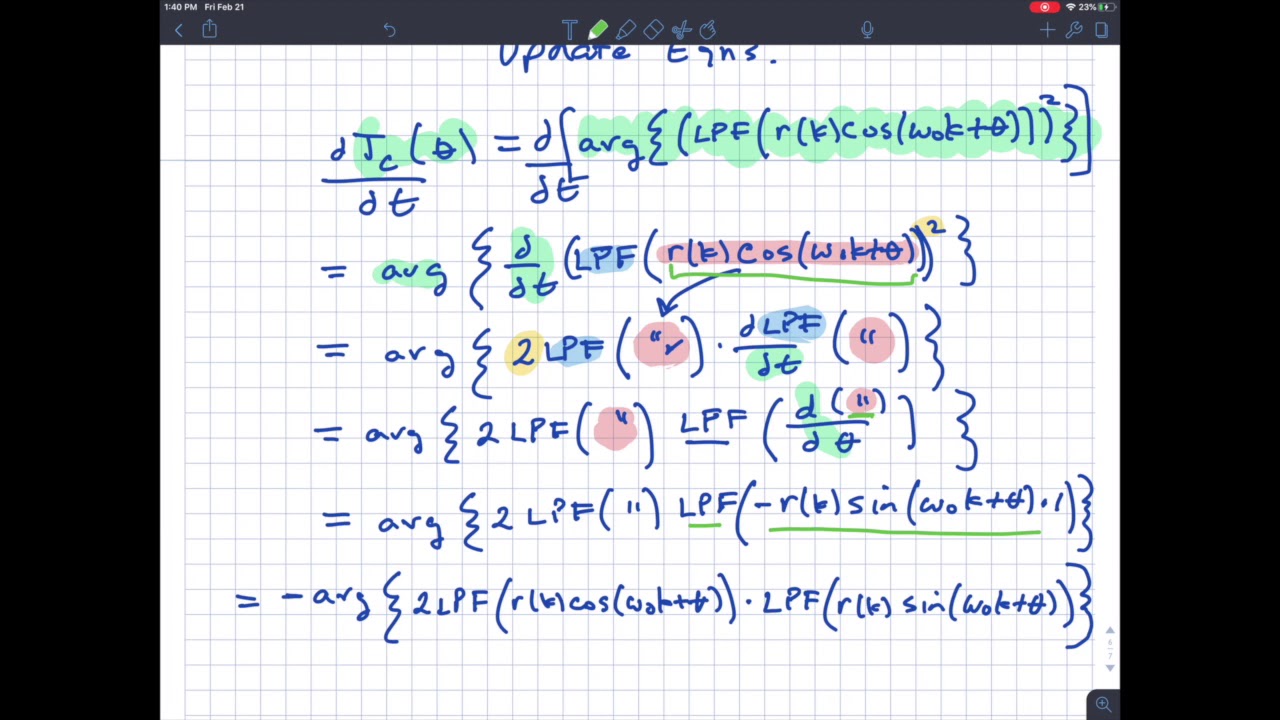 ELC 4350 Costas Loop Update Equation - YouTube