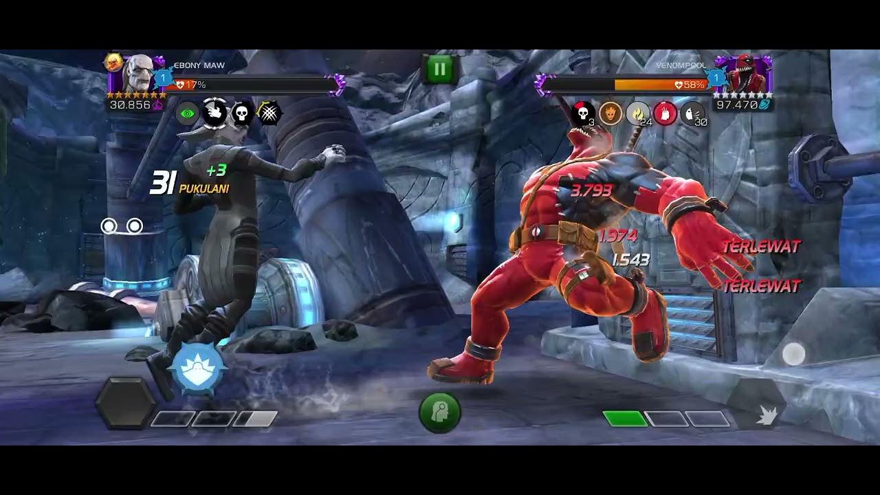 Mcoc venompool boss vs ebony maw - YouTube