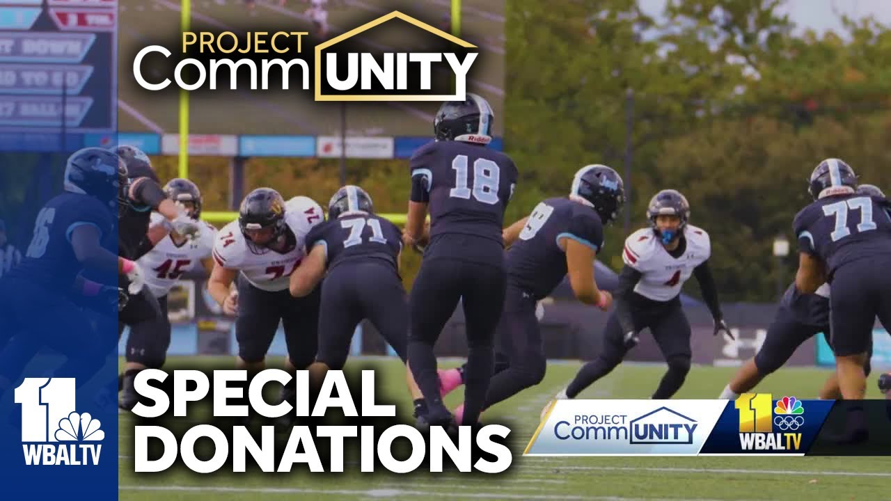 Football players save lives through special donations - YouTube