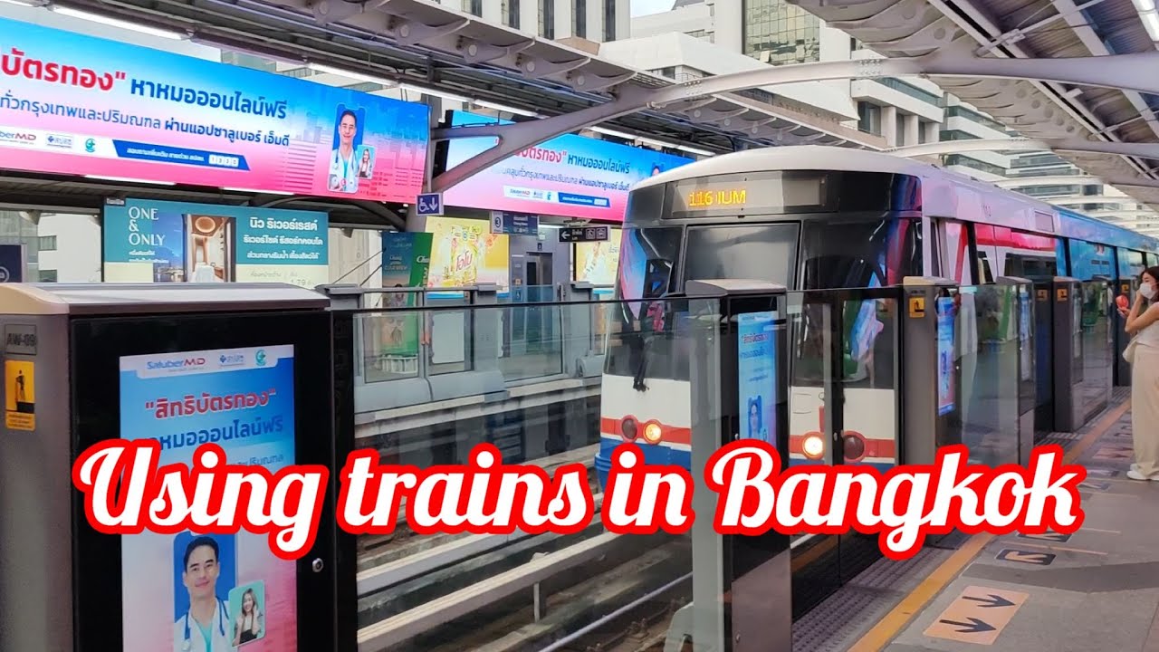 Using the MRT and BTS trains in Bangkok || Public transport || First ...