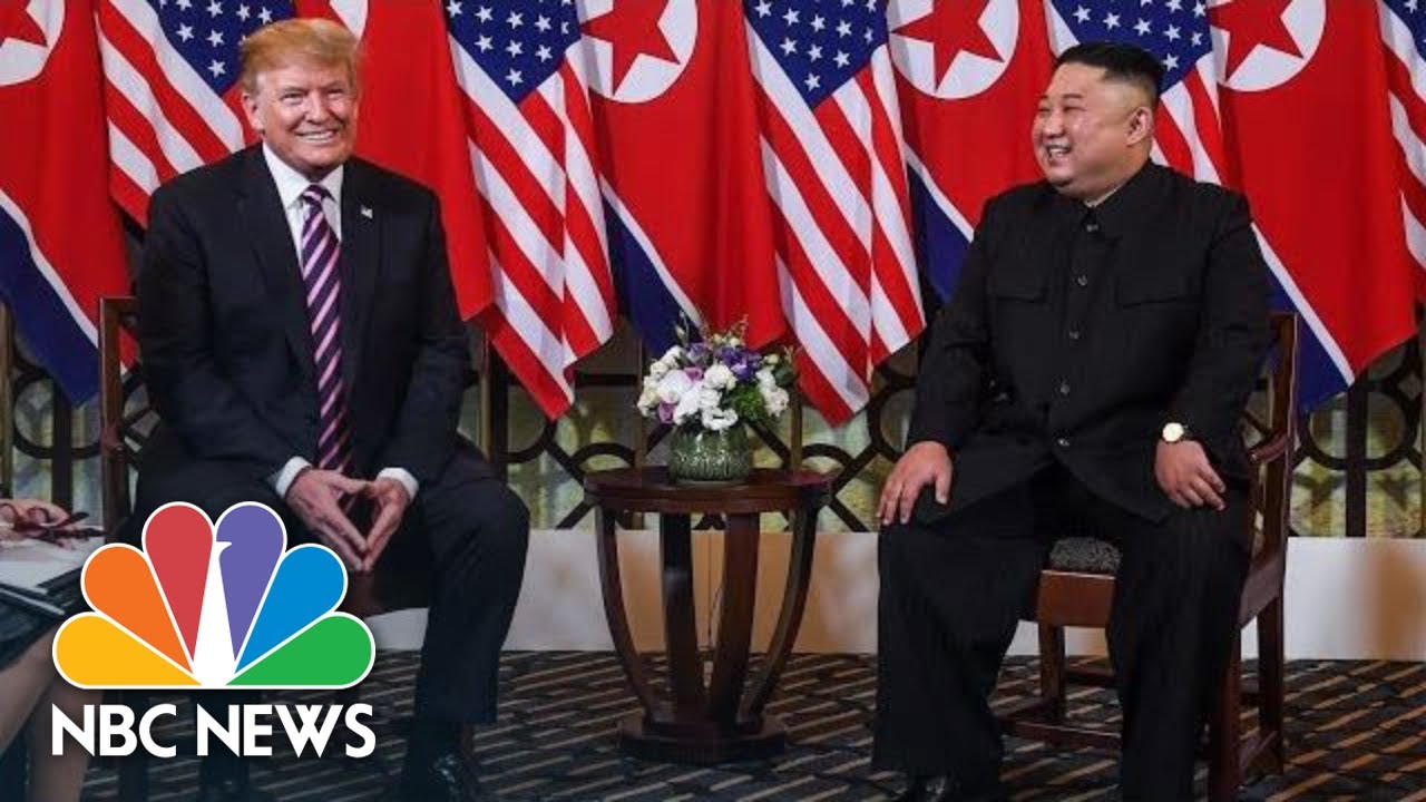 President Donald Trump, Kim Jong Un Hold Meeting To Start Vietnam ...