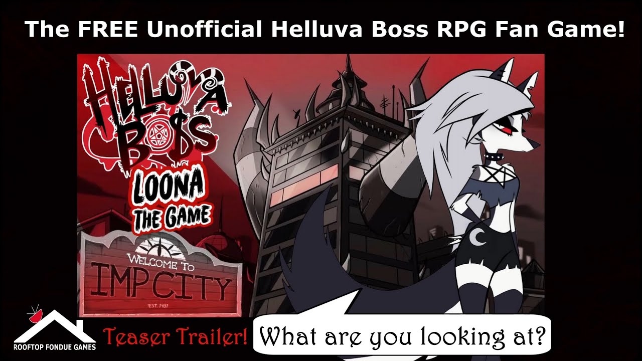 HELLUVA BOSS Loona : The Game Trailer Announcement Unofficial RPG ...