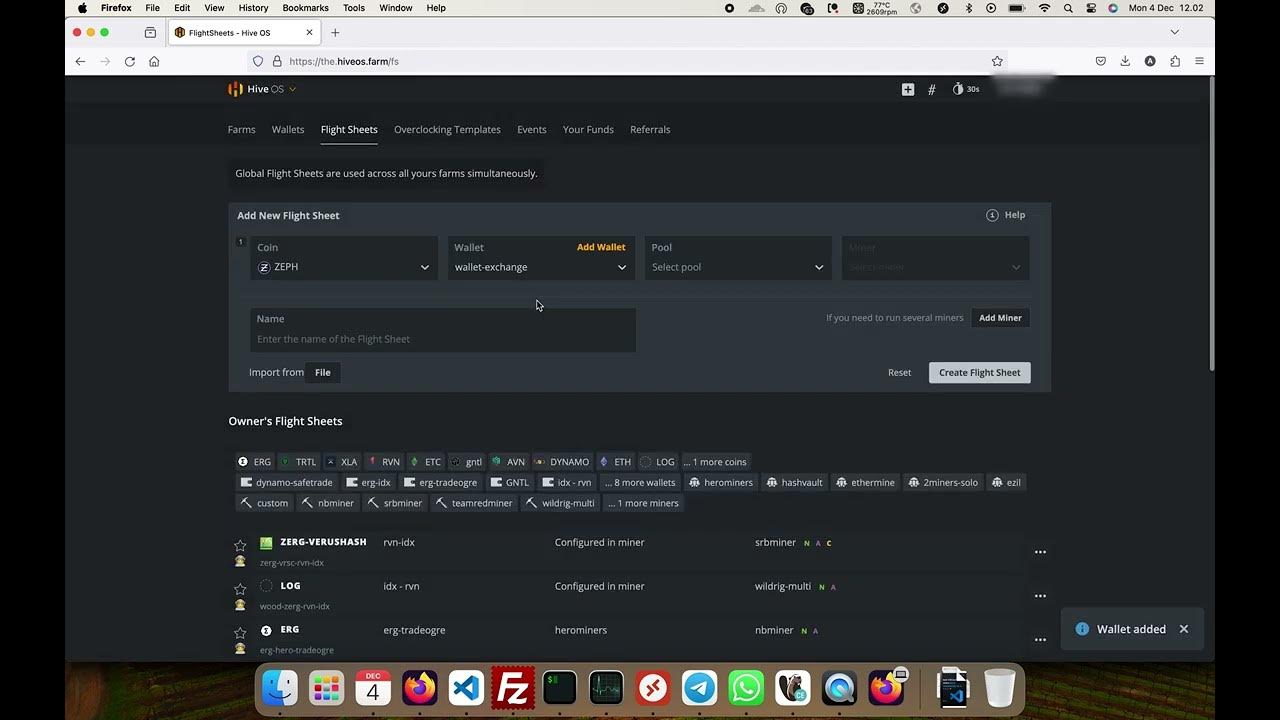 Setup HiveOS For Zeph Mining - YouTube