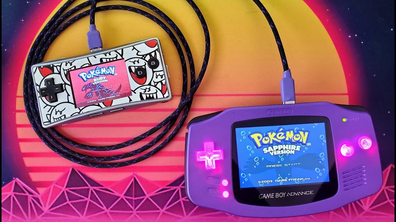 Gameboy Micro to Gameboy Advance link cable tutorial - YouTube