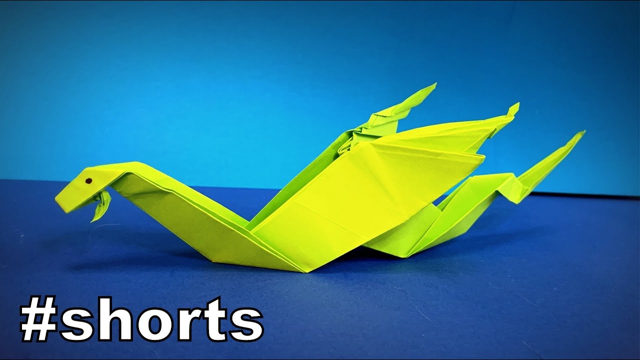 How to Make a Paper Sea Dragon Leviathan | Origami Sea Dragon | Easy ...