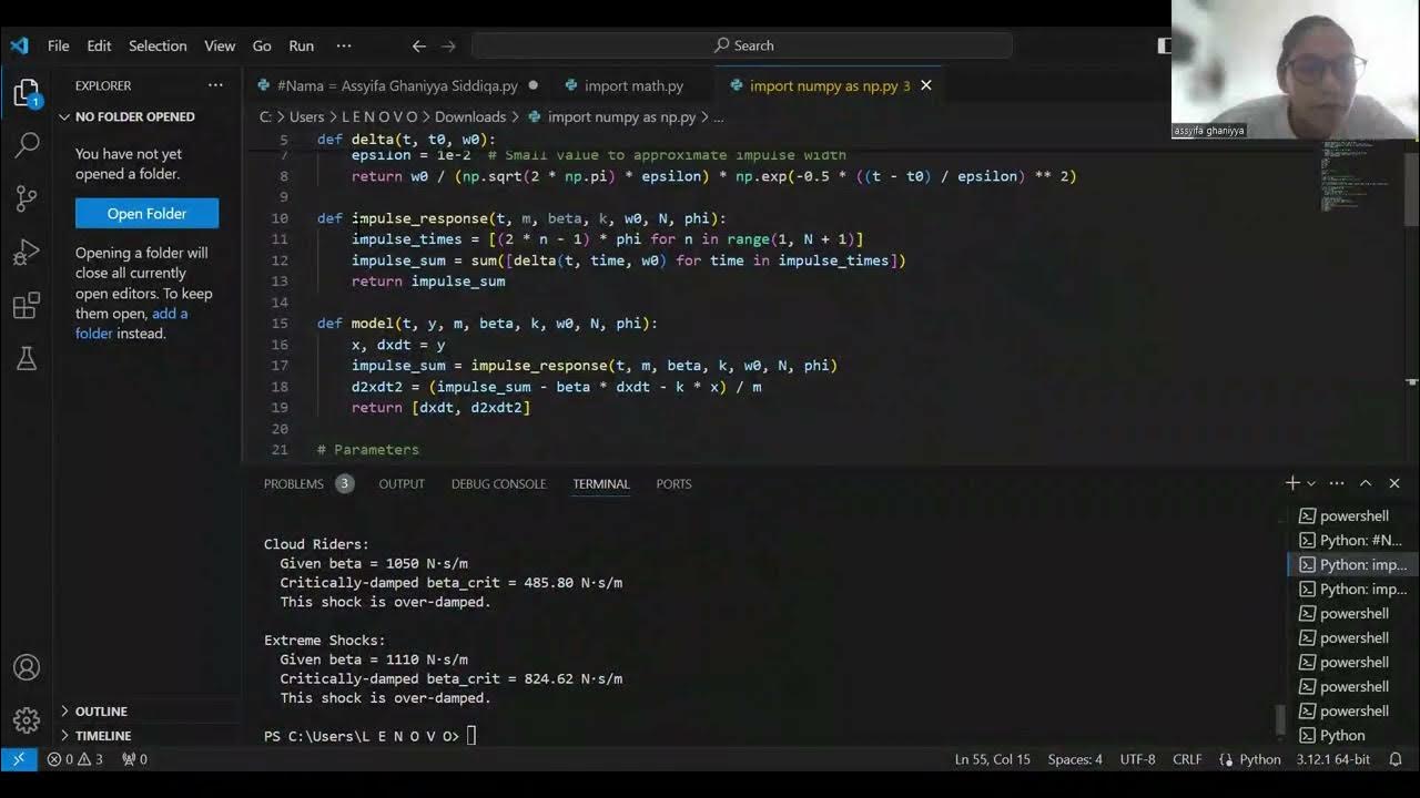 Coding Python Assyifa Ghaniyya Siddiqa 2206030533 - YouTube