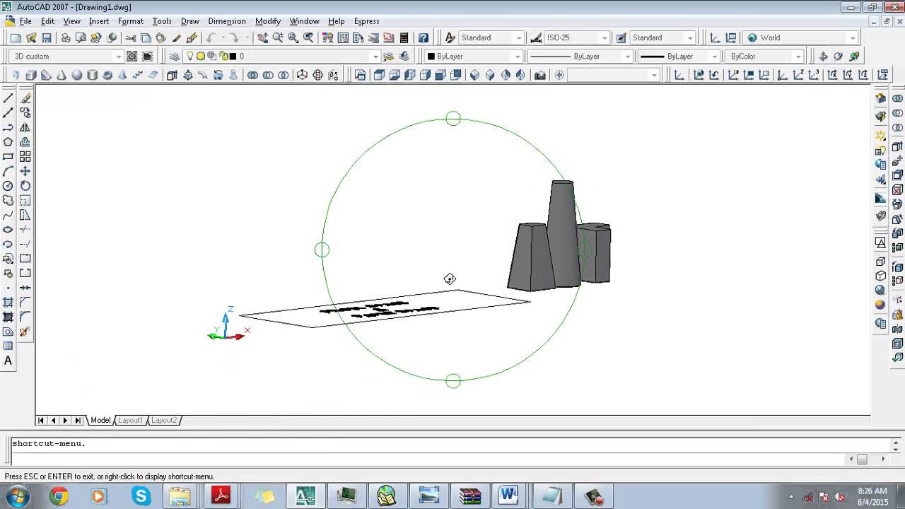 AutoCAD Basic Tutorial Model Space YouTube AutoCAD Basic Tutorial Model Space YouTube