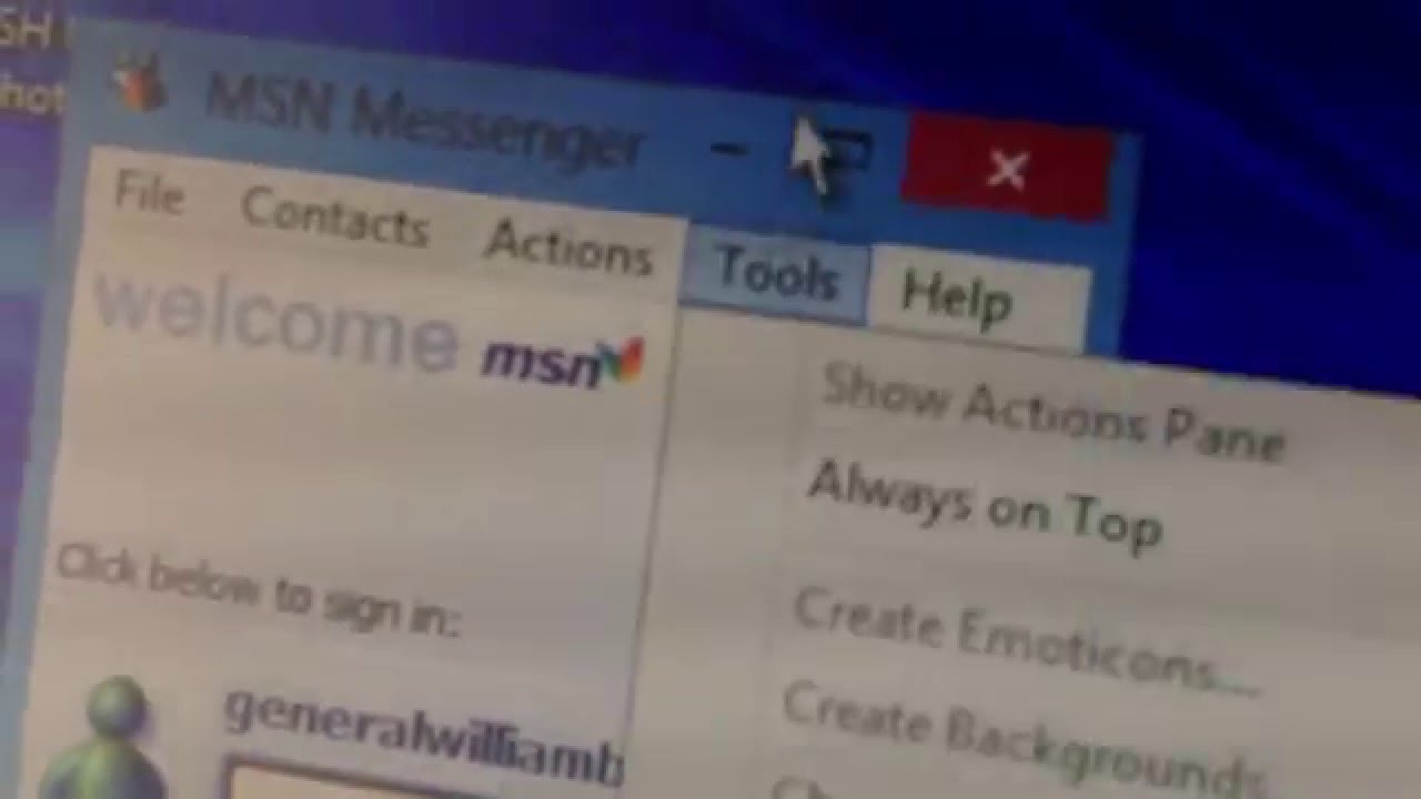 MSN Messenger 6.1 on Windows 8 (Reupload) - YouTube