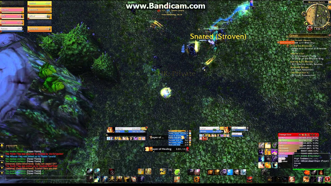 Warsong Gulch Shutout - Undead Disc Priest - YouTube