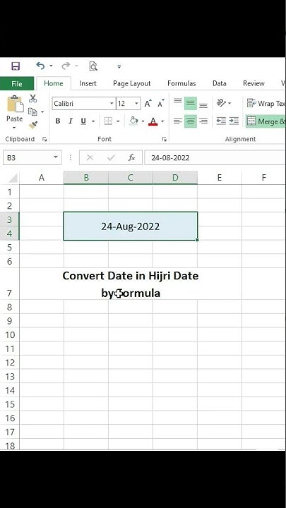 date conversion in excel |Date Field in Excel | Gregorian to Hijri |Convert date in Excel | # ...