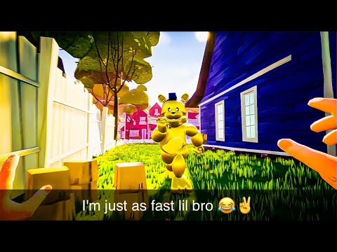 Hello Neighbor, But I MOVE As FAST As FREDBEAR 😭🙏 - YouTube