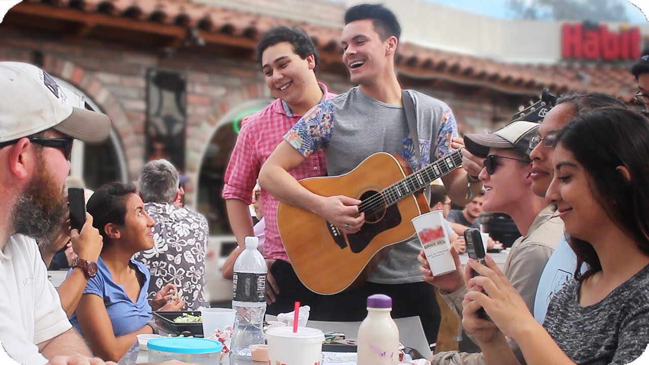 SERENADING STRANGERS FOR SMILES - YouTube