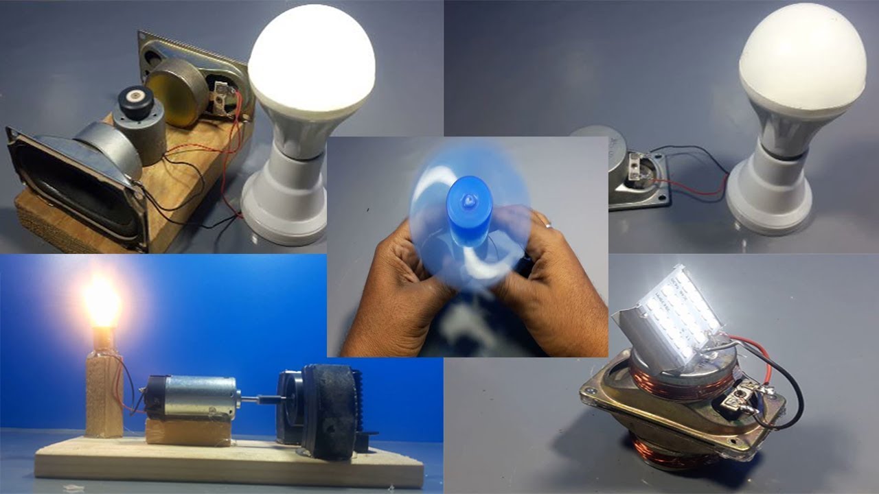Top 5 amazing | free energy generator for lights bulbs | science ...