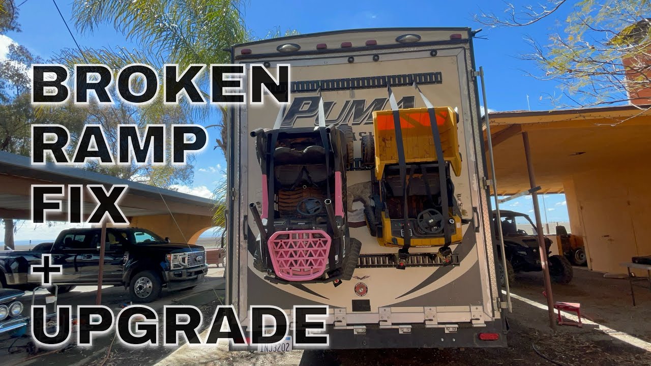 How To Fix Your Broken Ramp On Your Toy Hauler - YouTube
