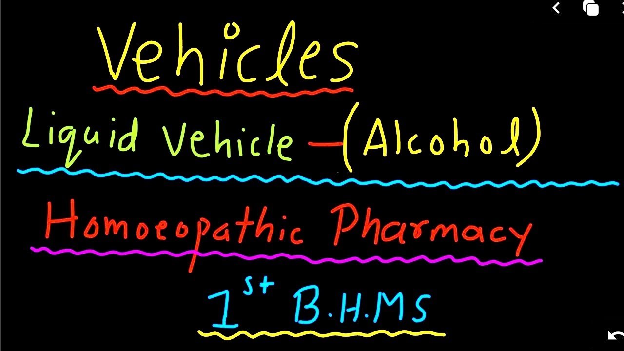 Alcohol|Liquid Vehicle|Lecture 1|#Homoeopathic Pharmacy|#1st_BHMS - YouTube