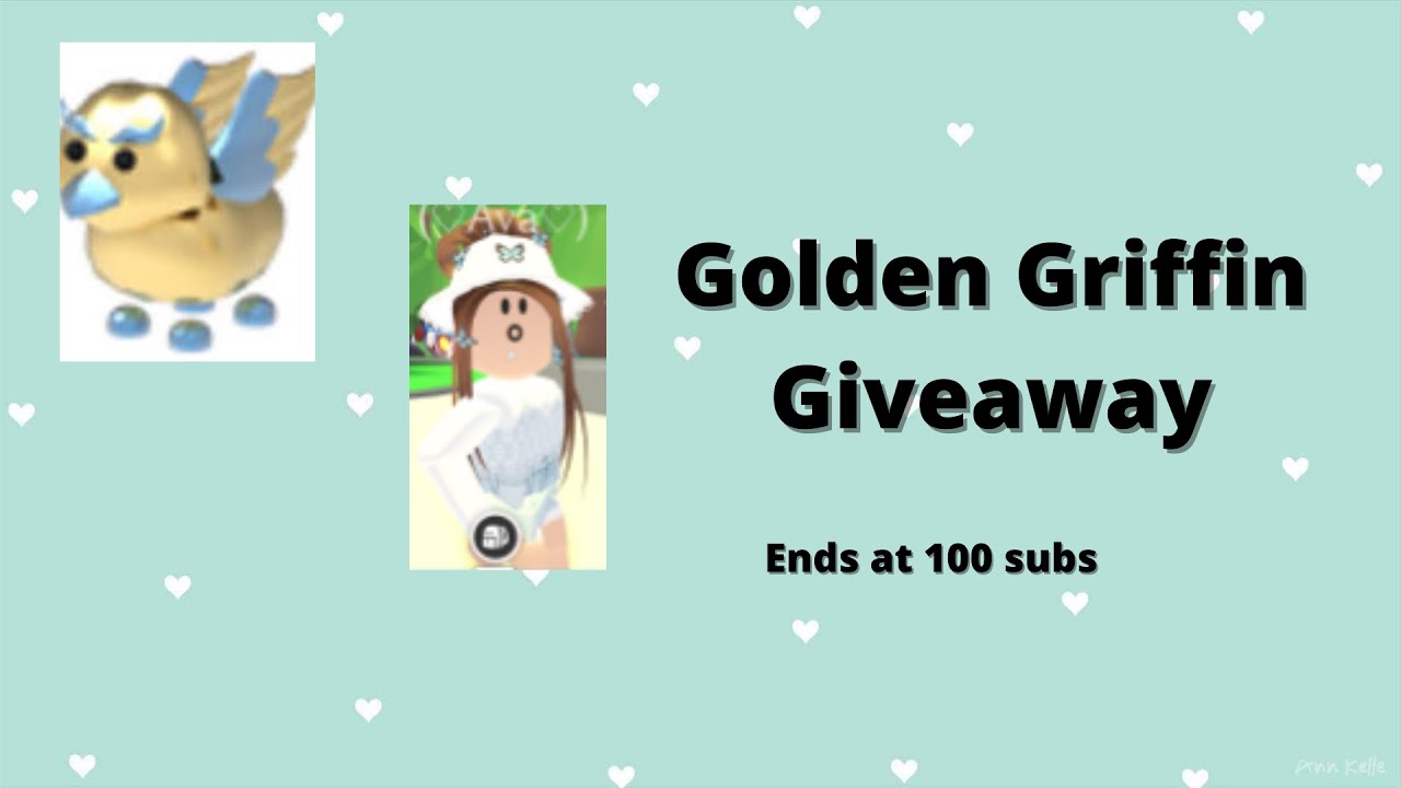 GOLDEN GRIFFIN GIVEAWAY IM ADOPT ME ROBLOX - YouTube