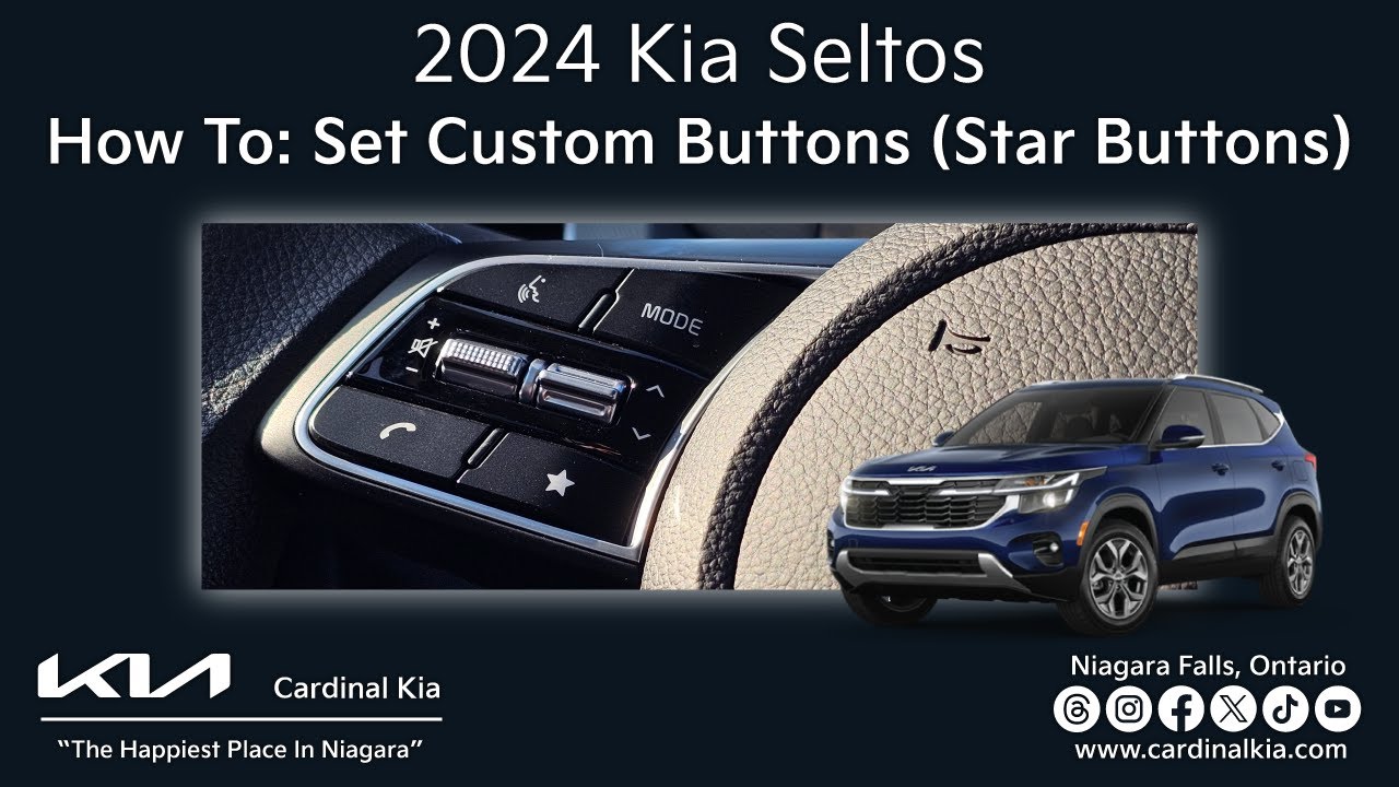 Refreshed 2024 Kia Seltos | How To Set Your Custom Buttons (Star ...
