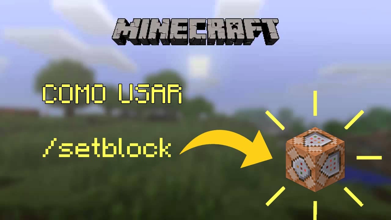 Como usar o comando \setblock no Minecraft 1.20.4 Java Edition - YouTube