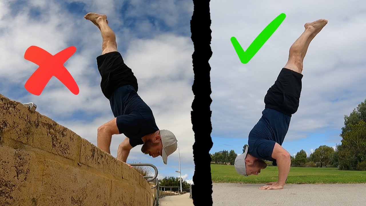 Freestanding HSPU Progressions to Make YOU STRONG - YouTube