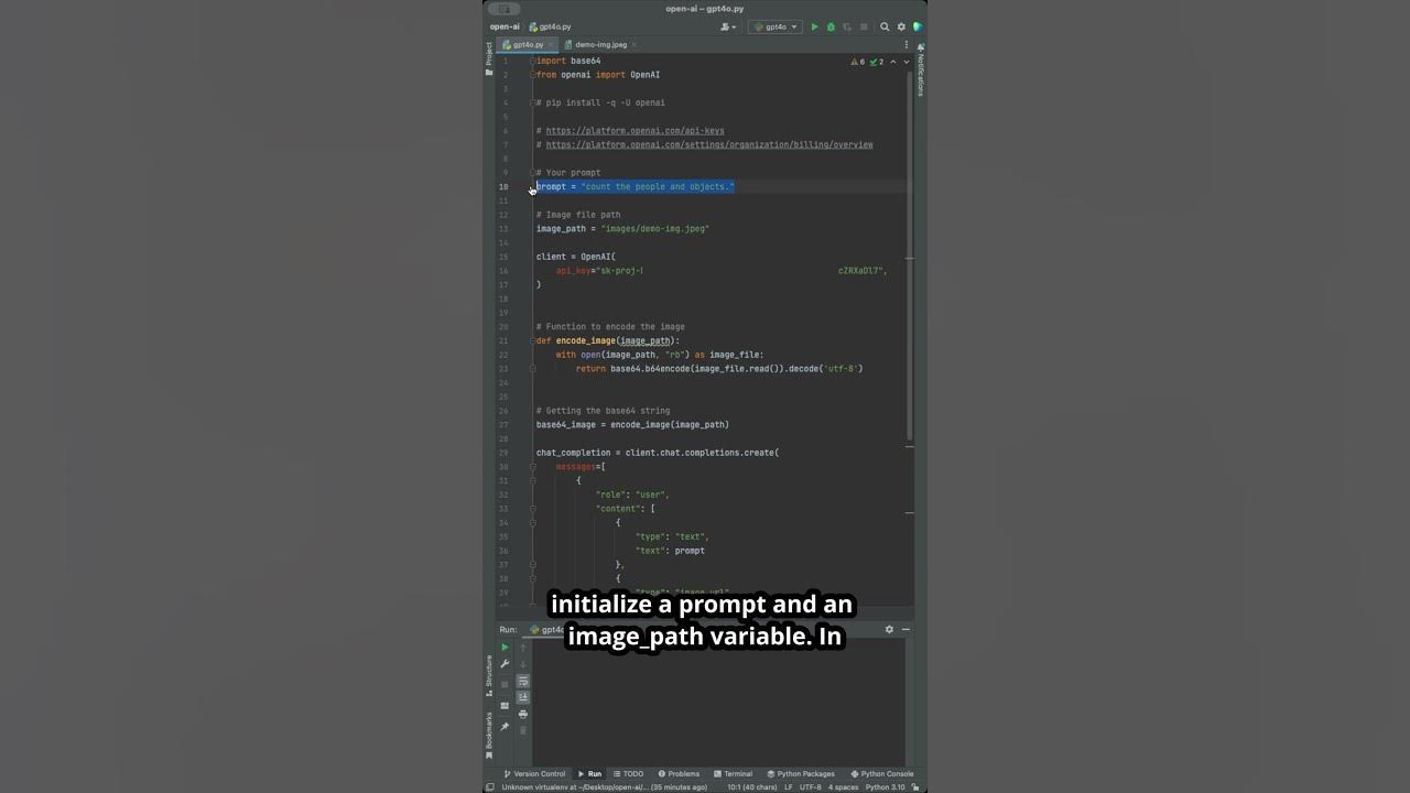 GPT4o Python Development with Image Capabilities - YouTube