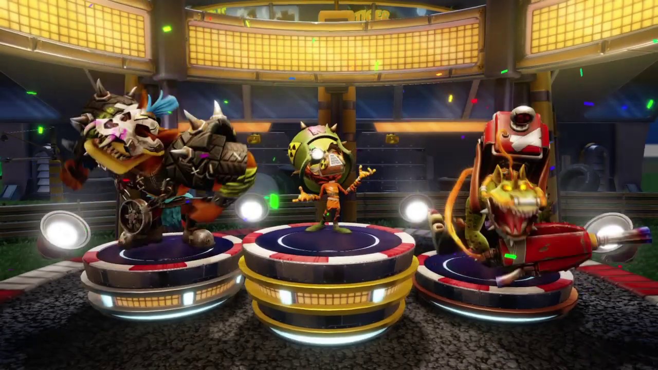 Rustland Cortex, Rustland Tiny Tiger and Rustland Dingodile Winning Podium. (Crash Nitro Fueled ...