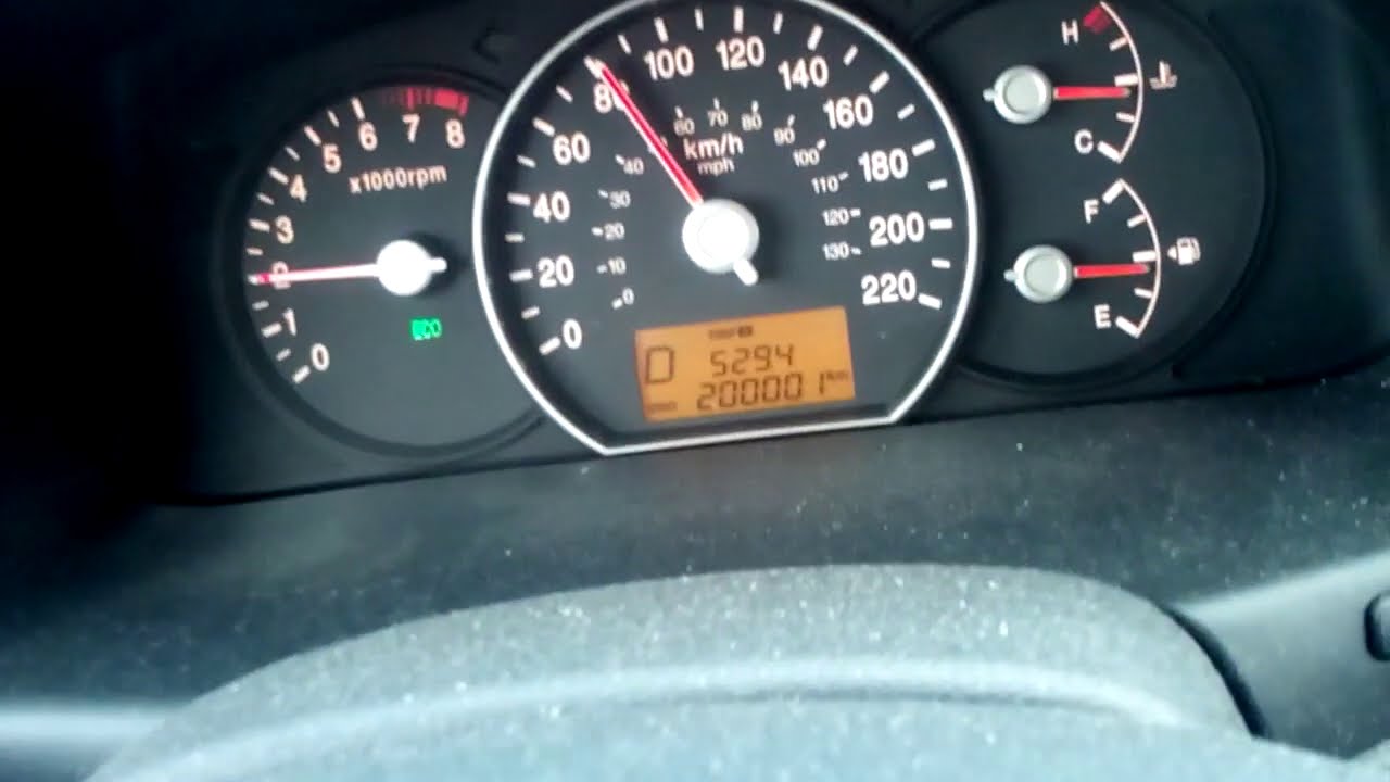 my cars odometer turning over from two hundred thousand kms to 200001 ...