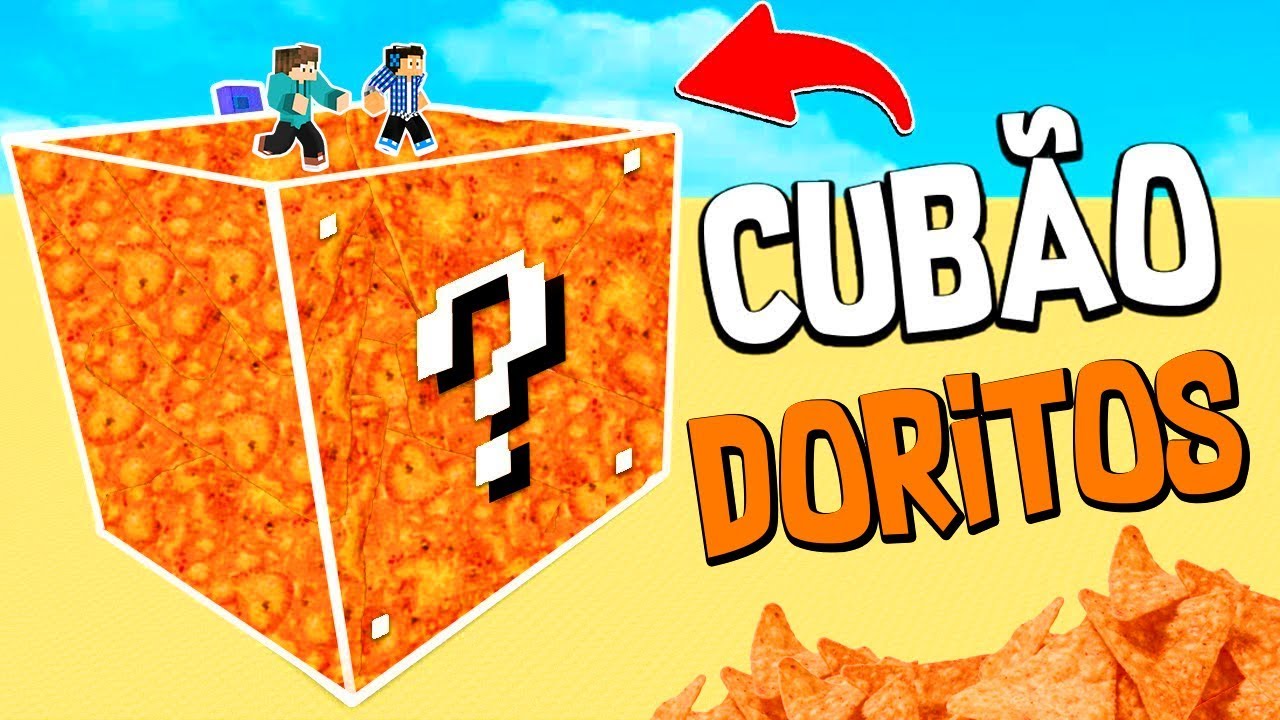CUBÃO DE LUCKY BLOCK DE DORITOS NO MINECRAFT - YouTube