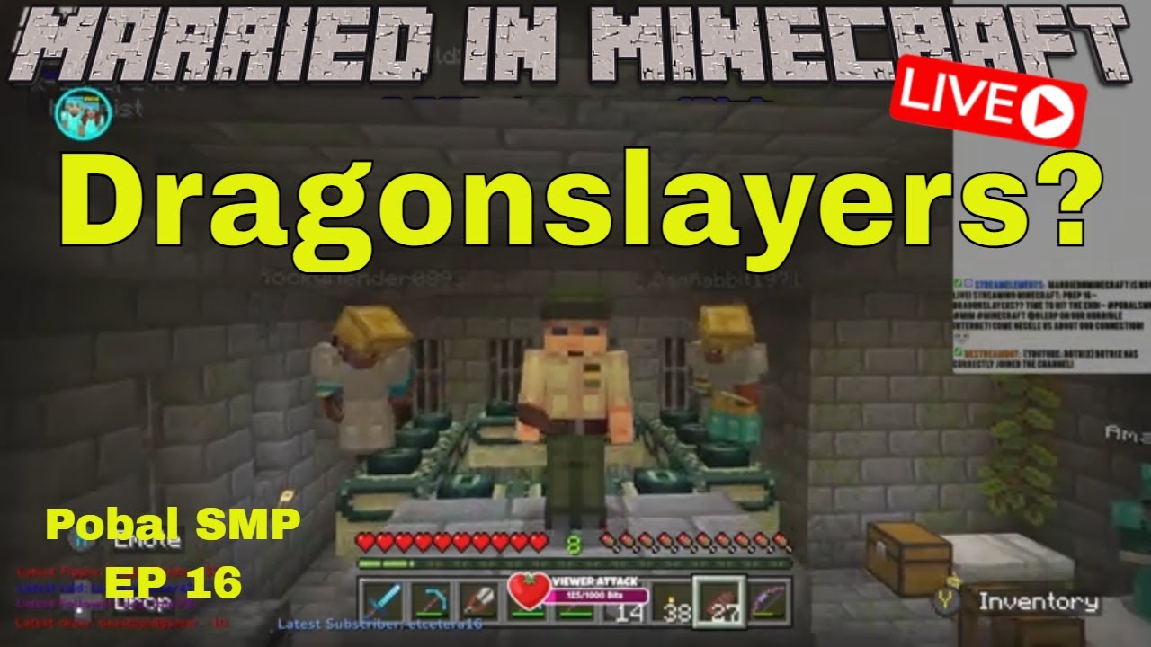 PBEP 16 - DRAGONSLAYERS?? Time to hit the End! - #POBALSMP #MiM #Minecraft @Blerp - YouTube