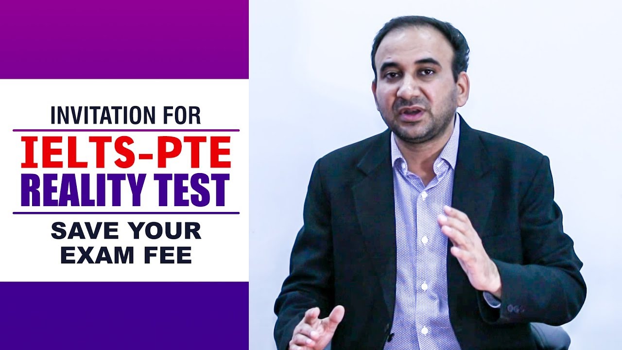 Invitation for IELTS-PTE Reality Test - Save Exam Fee - YouTube