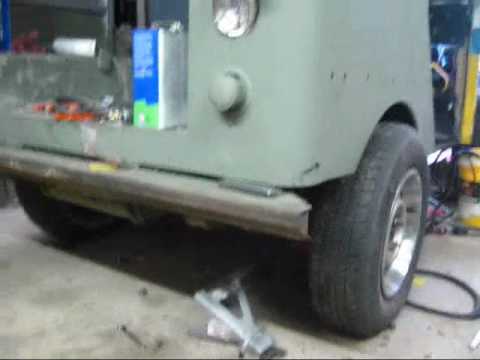 dj5 postal jeep project part- 9 jeep rear bumper - YouTube