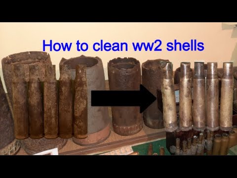 How to clean ww2 shells - YouTube