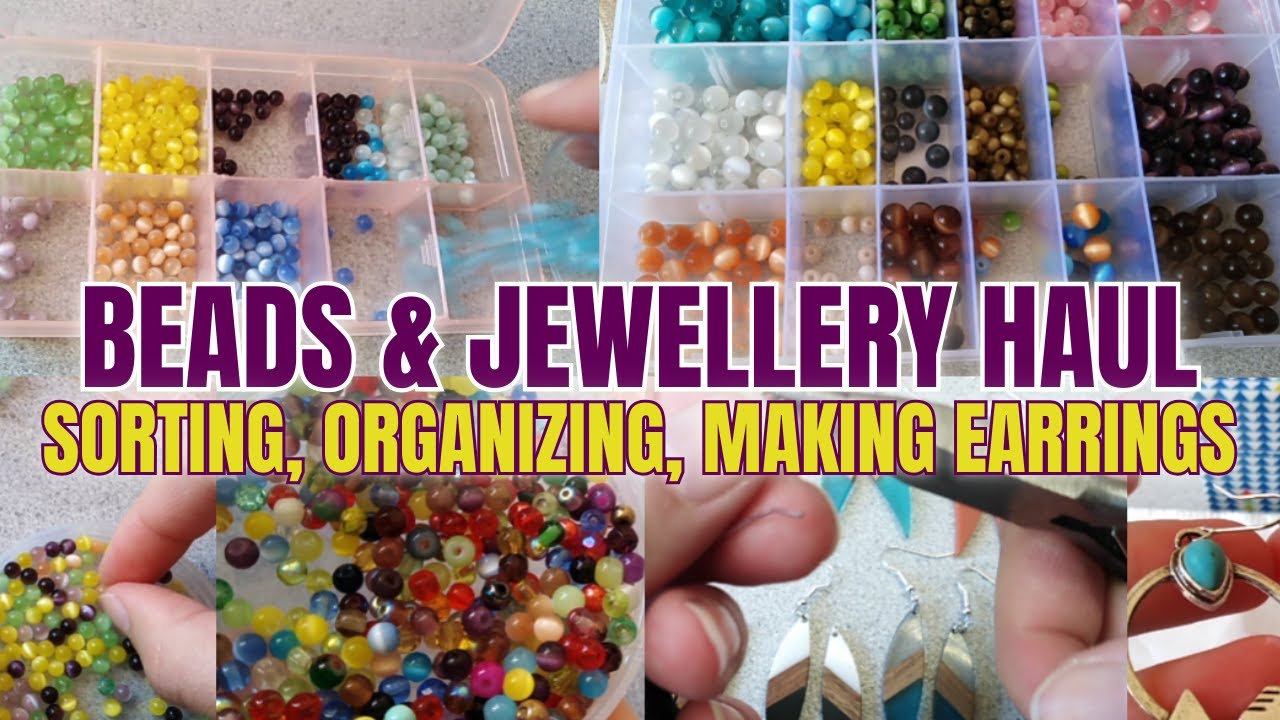 Organize my beads haul with me! Organizing Ulexite Beads & Completing ...