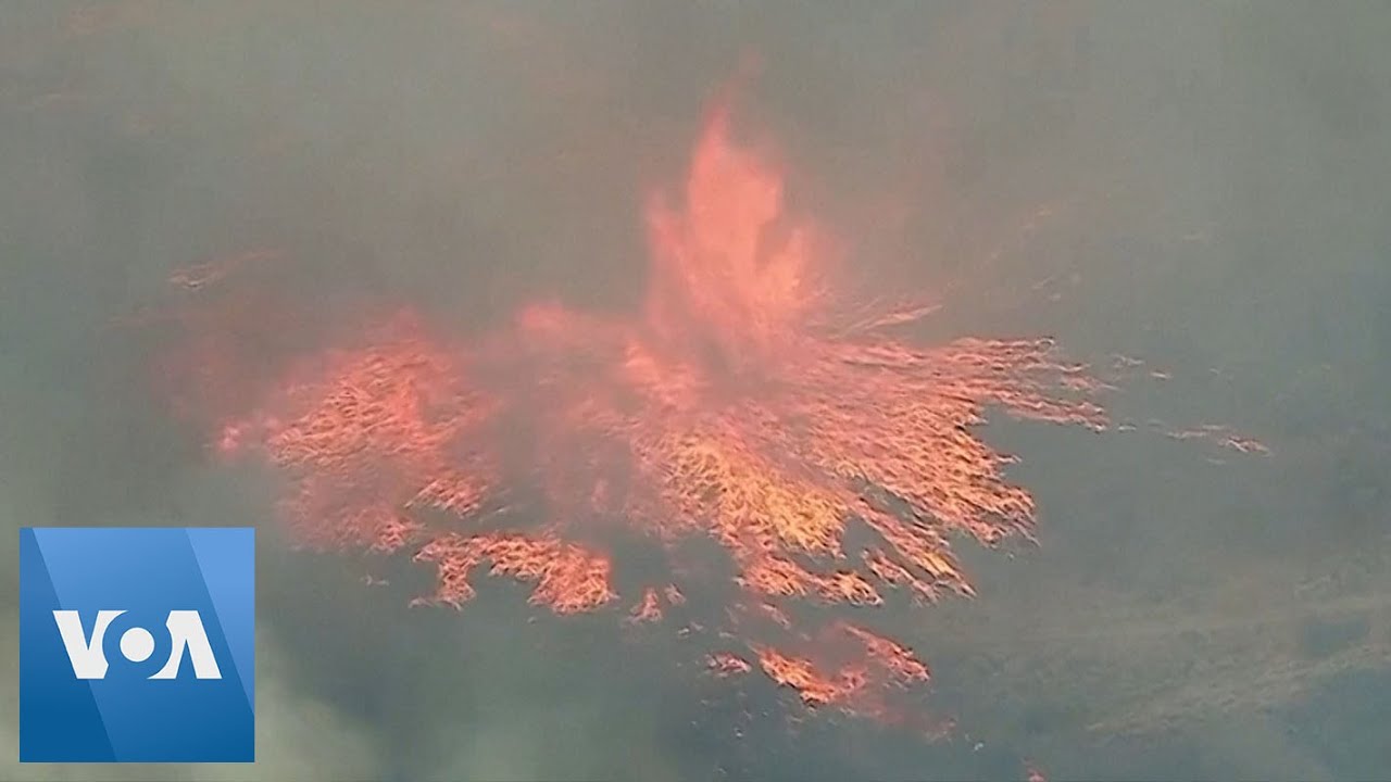 Aerial Footage Shows ‘Firenado’ Amid California Brush Fire - YouTube