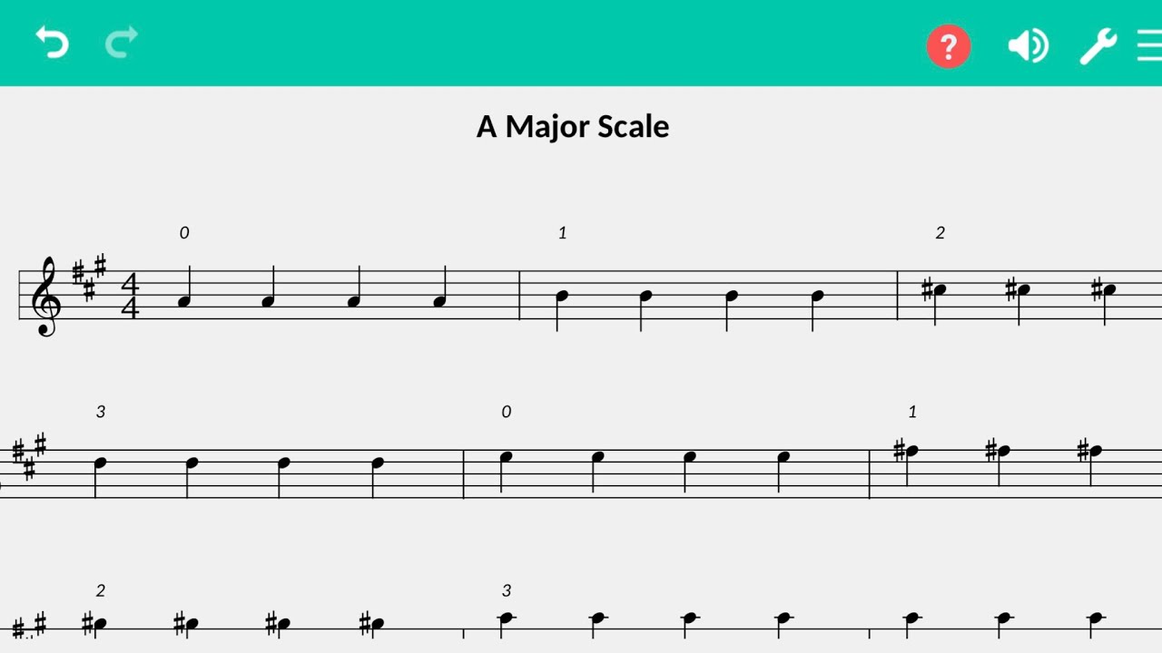 A Major Scale (Violin) - YouTube