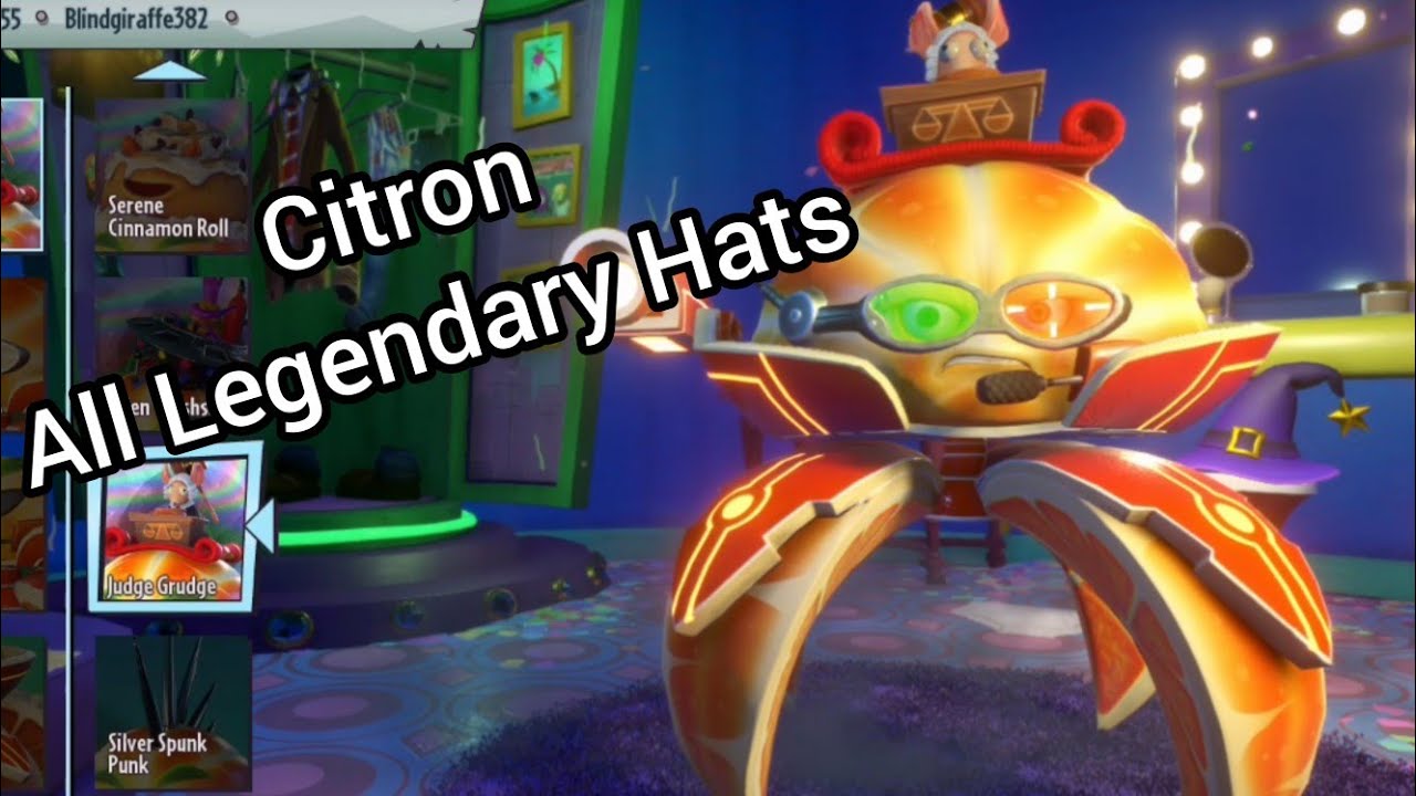 All Citron Legendary Hats | PvZ GW2 - YouTube