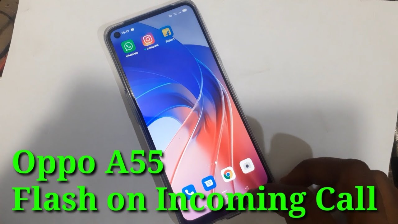 Oppo A55 Flash On Incoming Call Setting || How to Disable Flash Light ...