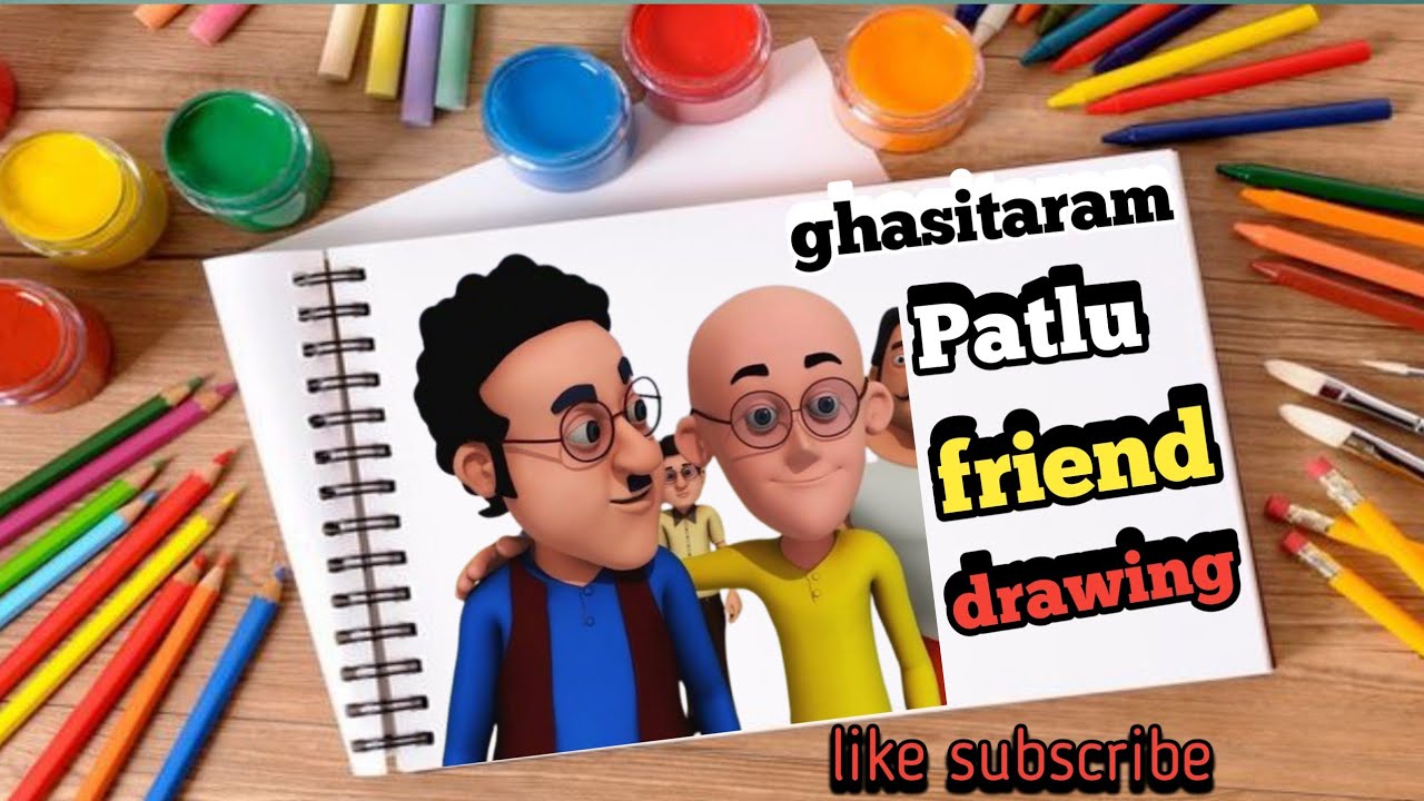 ghasitaram Patlu drawing Soomro - YouTube